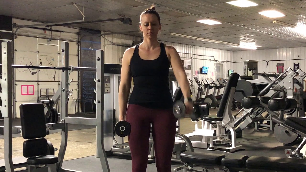 Alternating Front Raise - YouTube