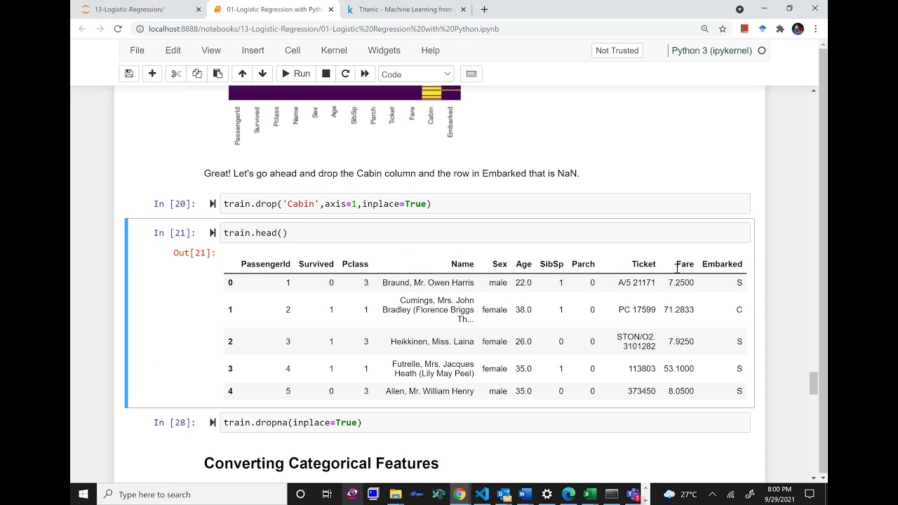 Intro2ML Logistic Regression 3 Kaggle Titanic Data Cleaning Model Training And Predictions Intro2ML Logistic Regression 3 Kaggle Titanic Data Cleaning Model Training And Predictions