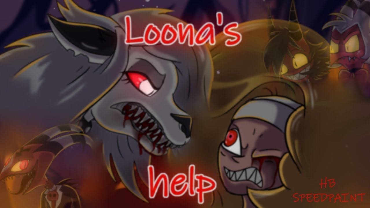 Helluva Boss - Loona's help / SPEEDPAINT [gore warning] - YouTube