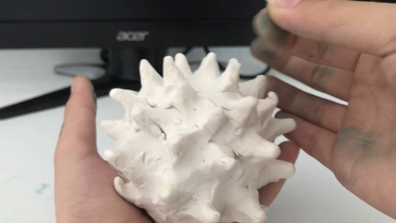 Clay Spike ball (not a weapon) - YouTube