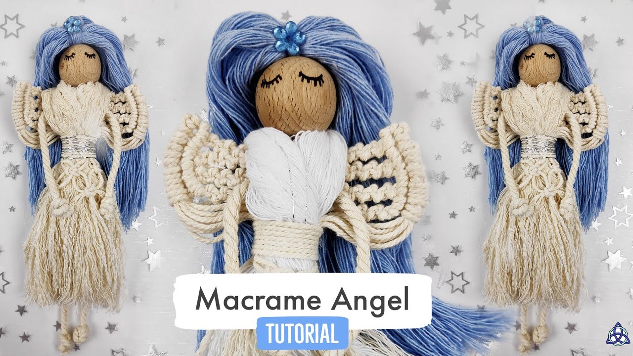 MACRAME ANGEL TUTORIAL - YouTube