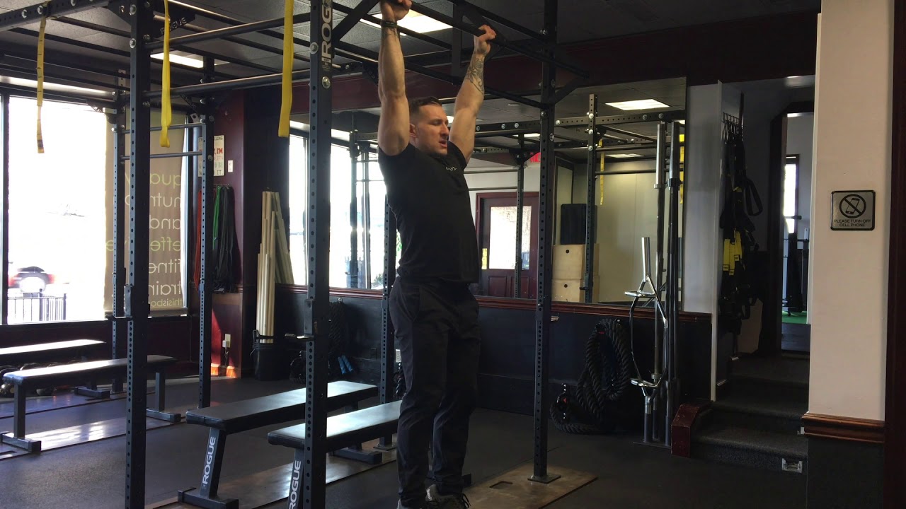 hanging scapula depression and retraction - YouTube