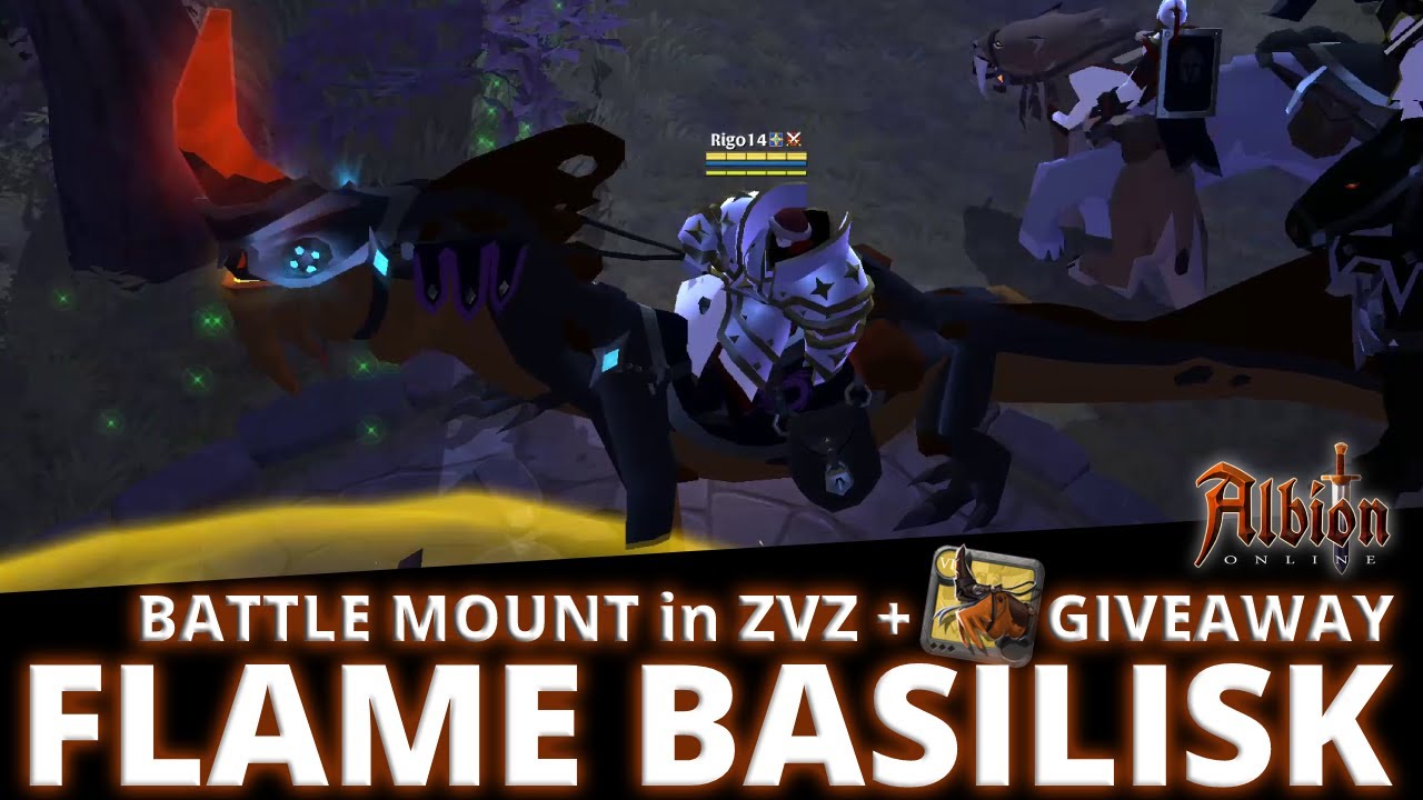 Albion Online || Battle Mount in ZvZ - Flame Basilisk - YouTube