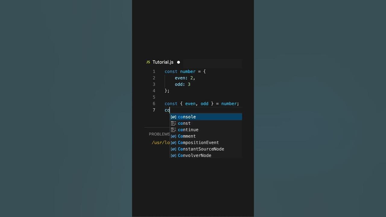 How To Destructure An Object In Javascript Coding Javascript Tutorial Shorts Youtube 1163