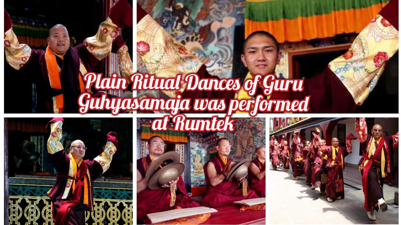 Performing the Plain Ritual Dances of Guru Guhyasamaja At Rumtek. 2023 ...