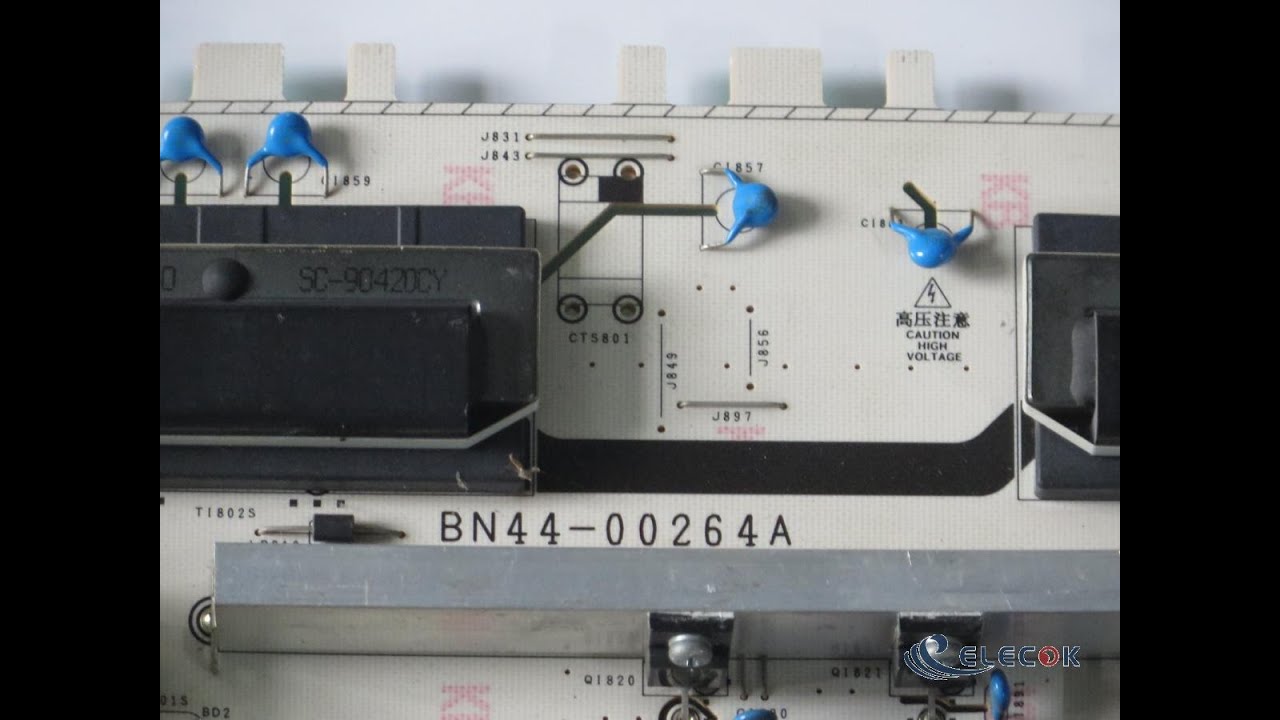 BN44-00264A LCD TV high voltage supply integrated board used - YouTube