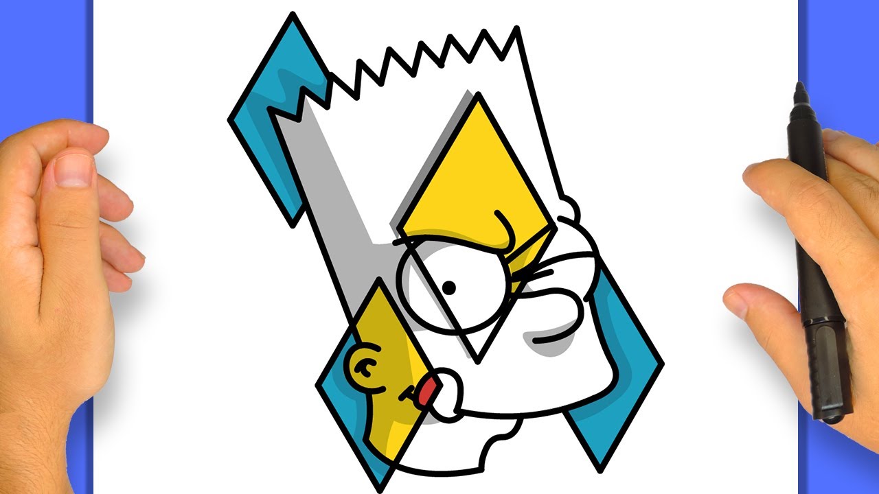 HOW TO DRAW BART SIMPSON | Step by Step Simple and Easy - YouTube