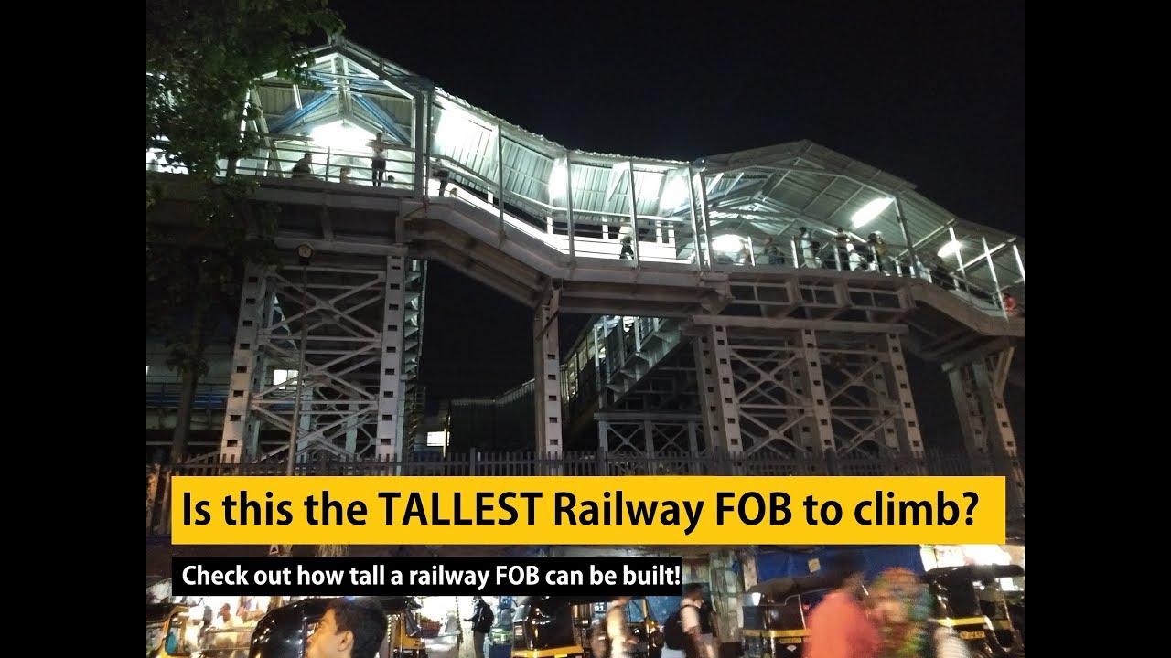 Is this the TALLEST Railway FOB? Check how tall is the FOB @Jogeshwari ...