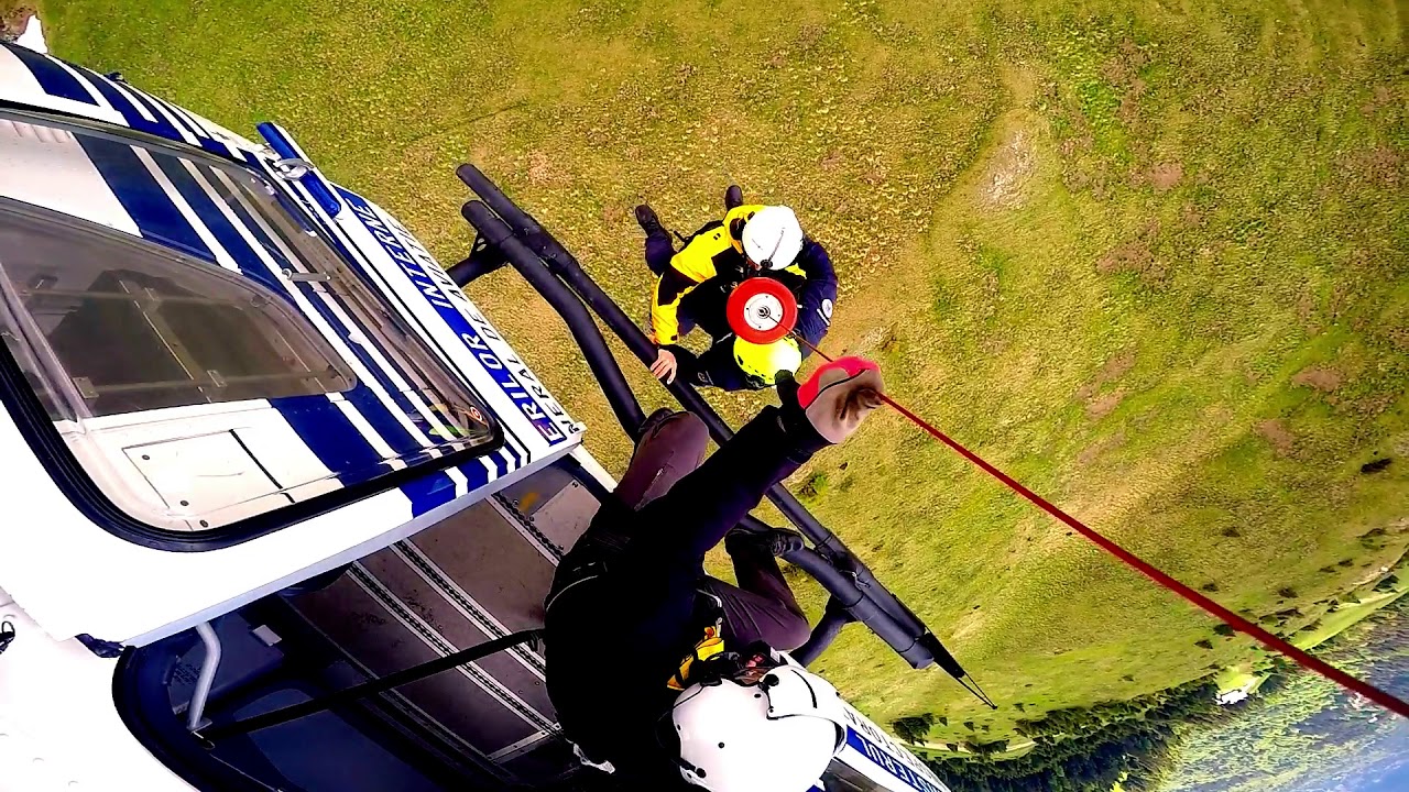 Helicopter Hoist Operation Training Romania - YouTube