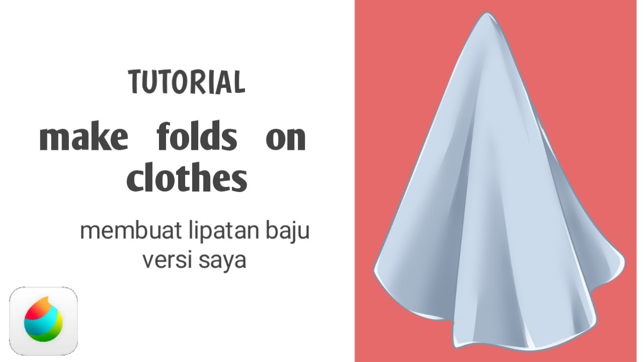 (TUTORIAL) Make a shadow in the folds of the shirt // membuat lipatan ...