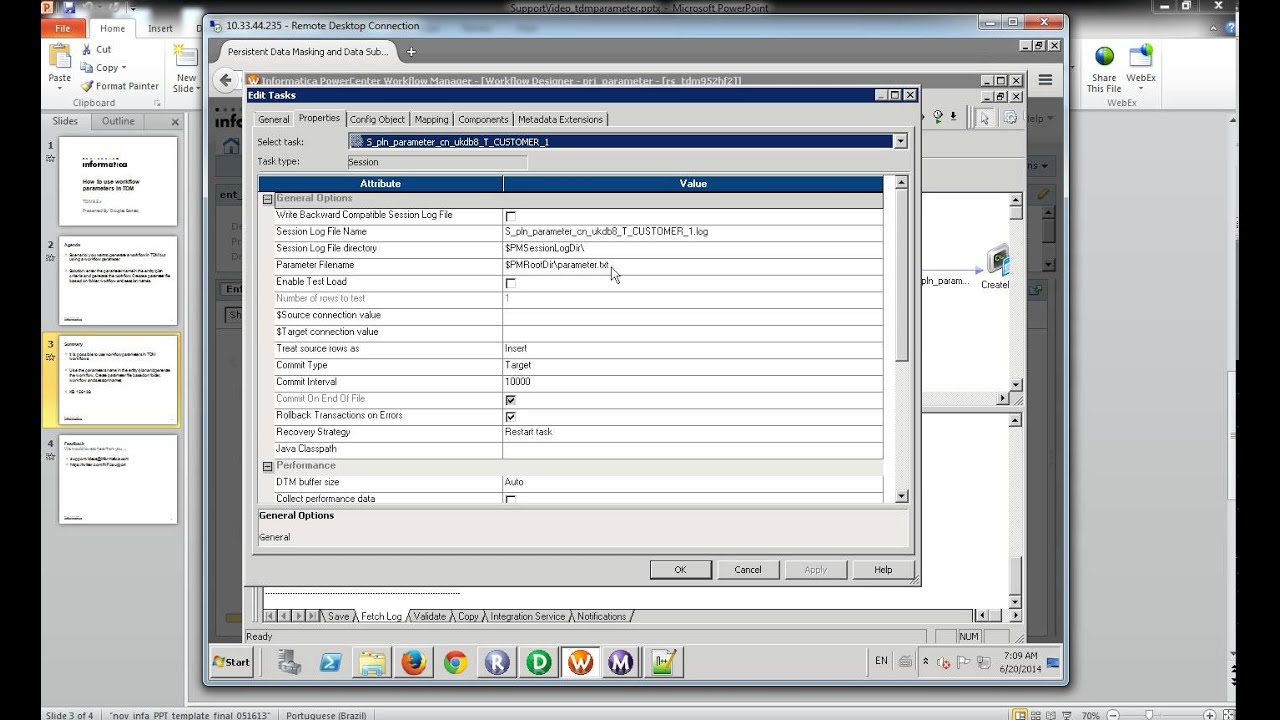 How to use session workflow parameters in TDM workflows - YouTube