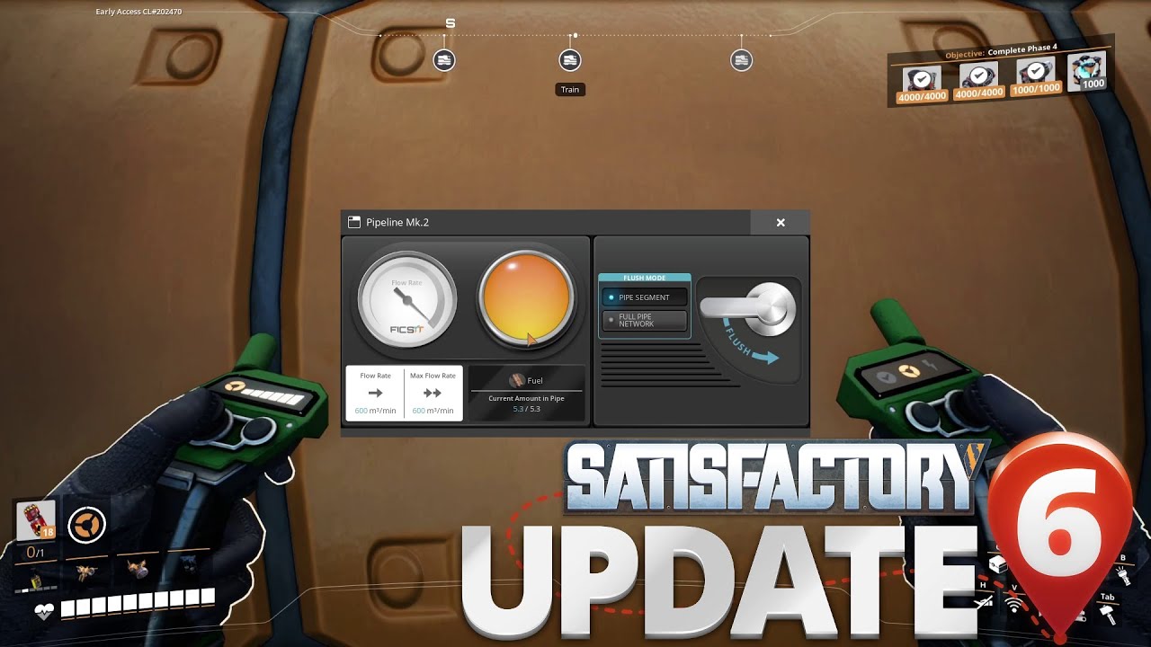 Satisfactory EP37 UP6 Fixing FUEL Power, Making Parts for Radios - YouTube