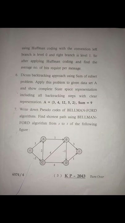 BCA question paper LU semester 5th Design and analysis of Algorithms ...