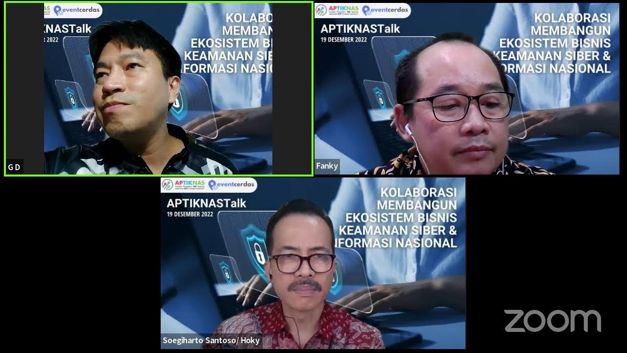 AptiknasTalk Kolaborasi Membangun Ekosistem Bisnis Keamanan Siber & Informasi Nasional - YouTube