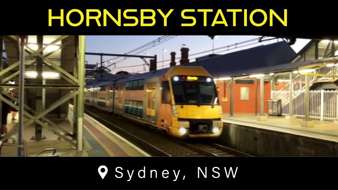 Trains Going Through Hornsby Railway Station - YouTube
