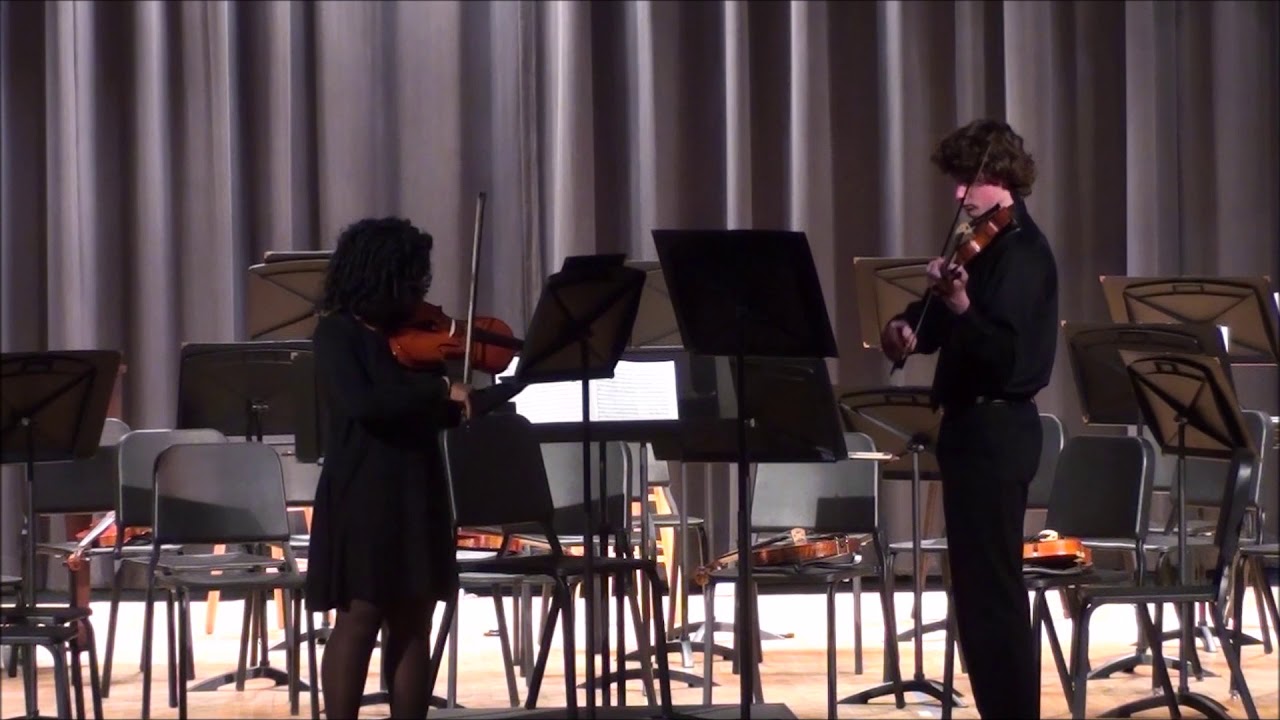 AHS Orchestra 12 12 19 Katie Rojas and Kyle Humphries - YouTube