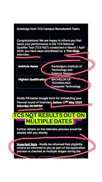 TCS NQT RESULTS OUT 2025, SURVEY FORM, JOINING LETTER #tcs #tcsnqt2025 #comfortzonewithmanish2 ...