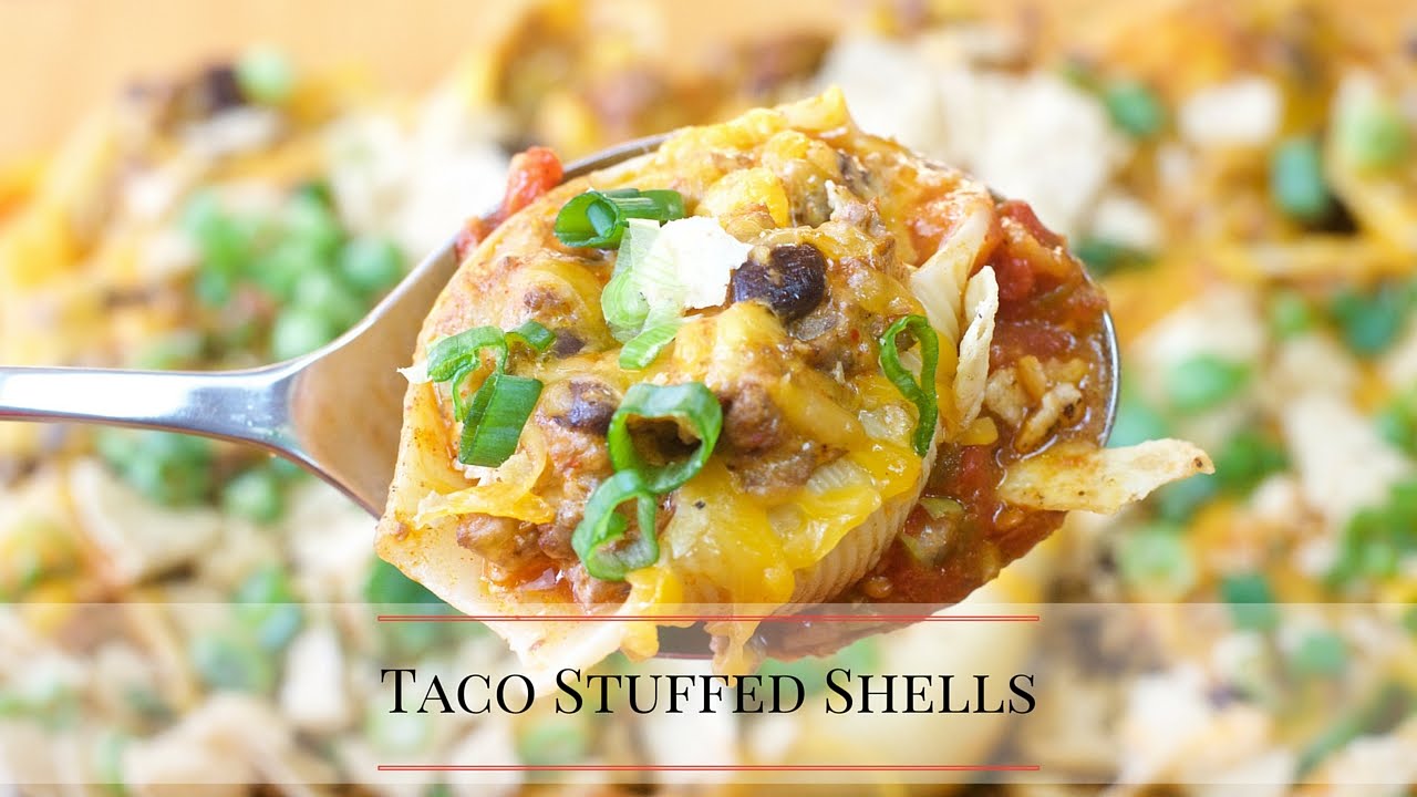Taco Stuffed Shells Recipe - YouTube