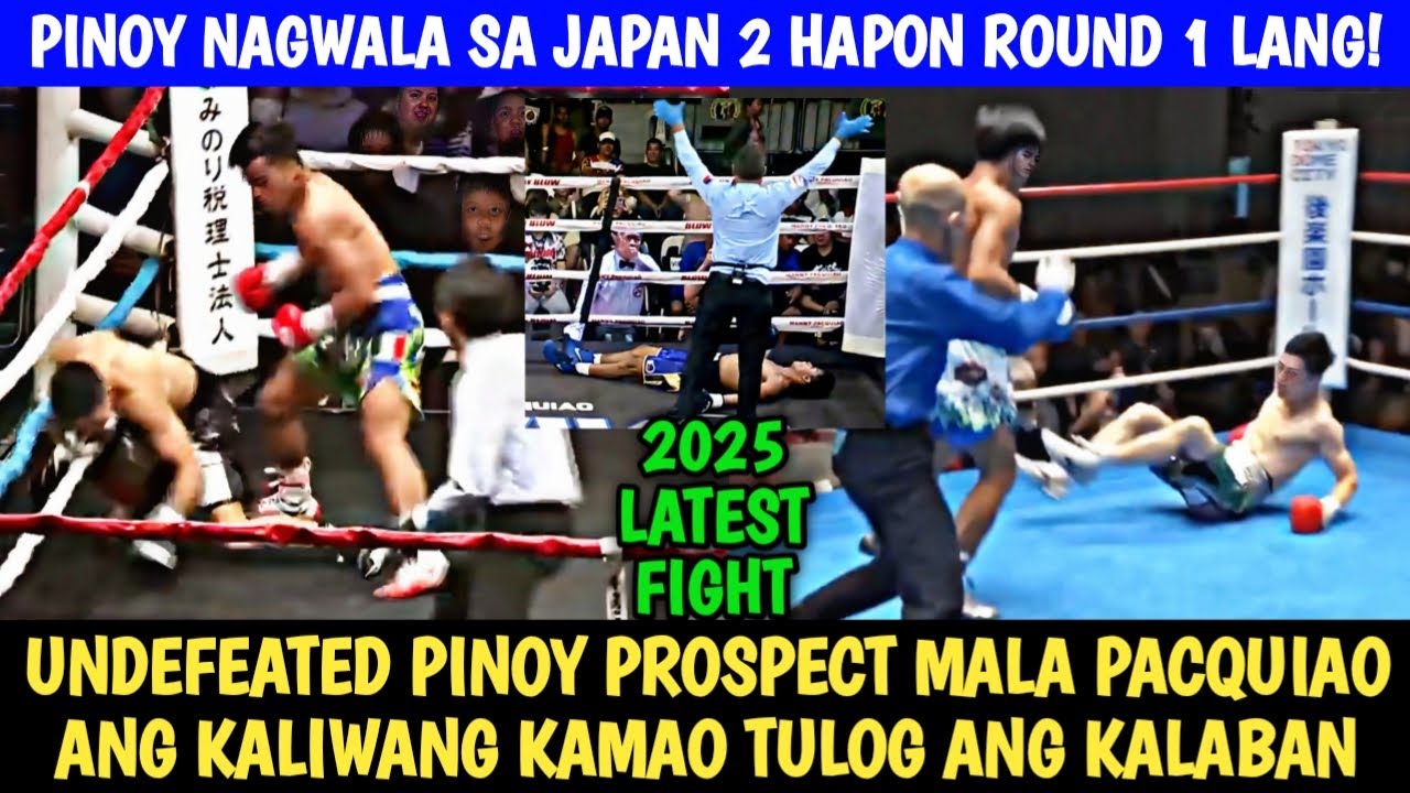 Pinoy Nagwala Sa Japan 2 Hapon Round 1 Lang Sa Mala Pacquiao Na Kamao ...