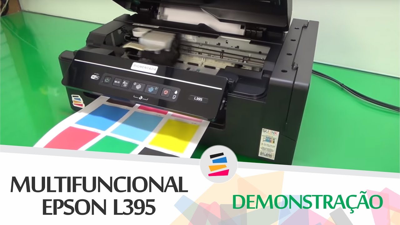 Demonstração - Epson L395 com Tinta Pigmentada e Dispenser - SULINK ...