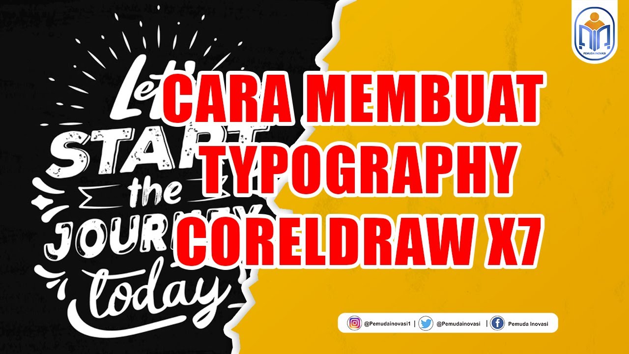 Tutorial Membuat Typography di CorelDraw X7 - YouTube