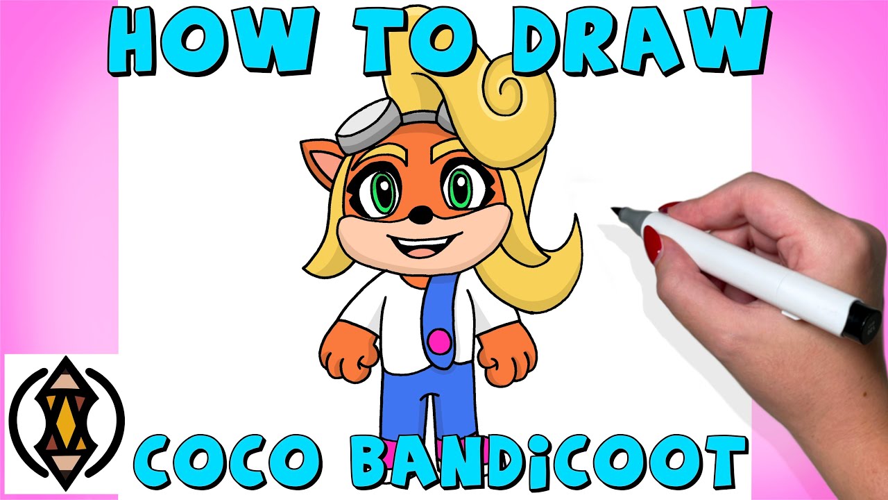 How To Draw Coco Bandicoot | Crash Bandicoot - YouTube