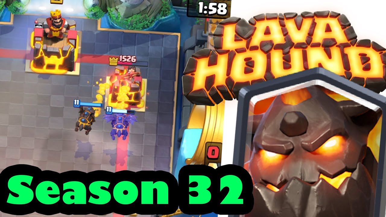 Super lava hound clash royale season 32 gameplays - YouTube