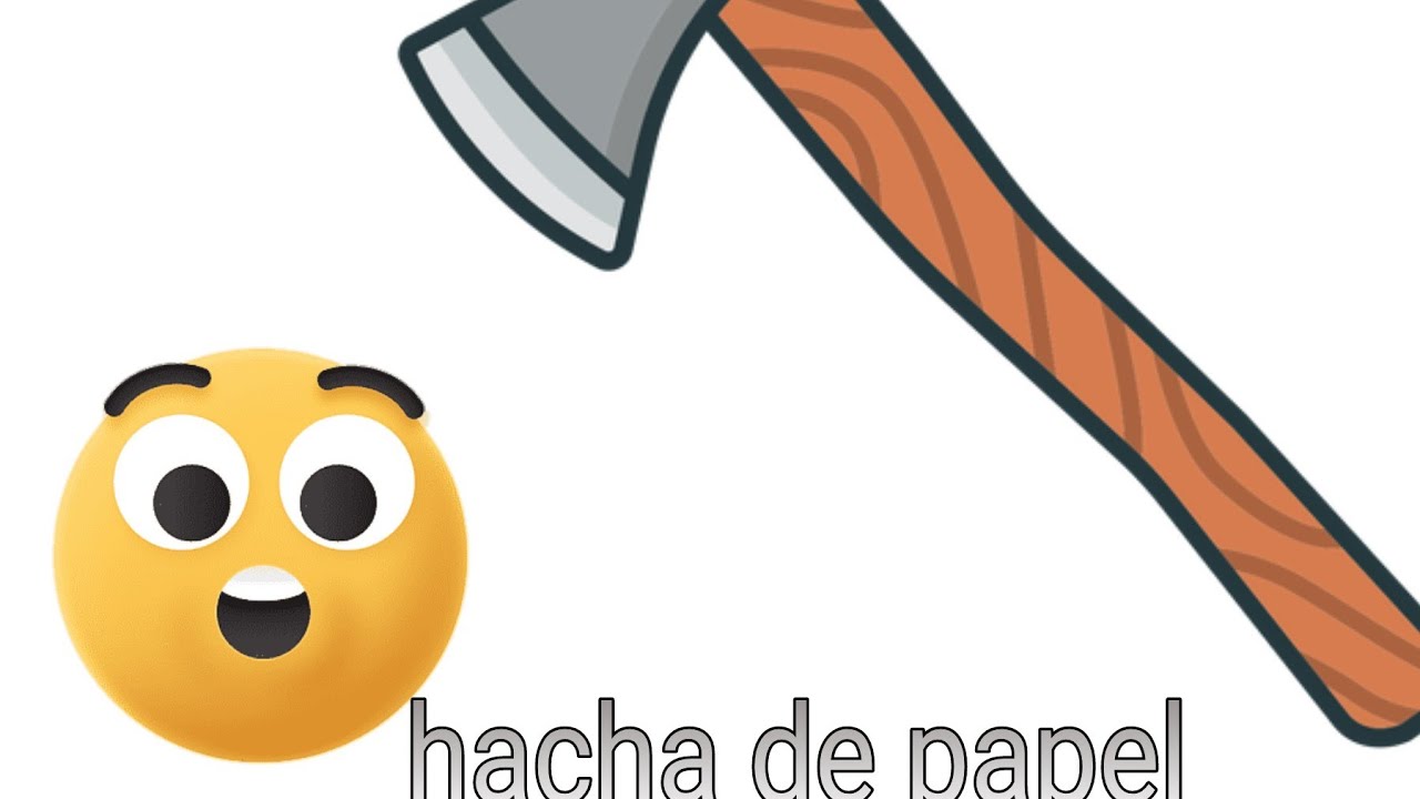 hacha de papel hoja a4 - YouTube