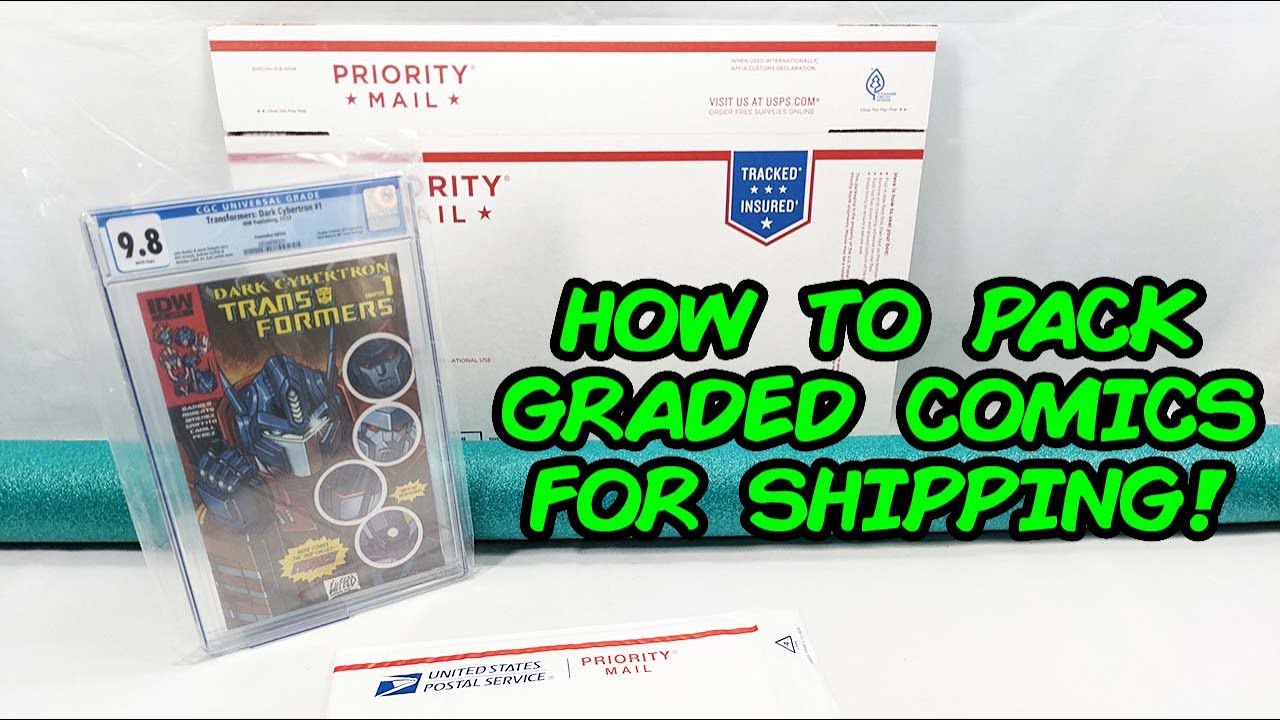 How To Pack Graded Slabbed Comic Books For Shipping! CGC CBCS Tutorial ...