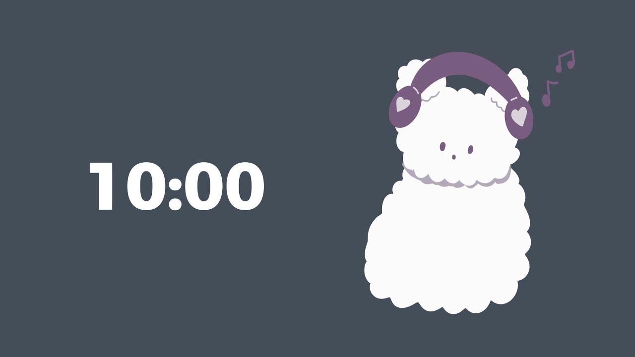 10 Minute Cozy Bear Timer -STUDY WITH ME- Chill Countdown - Relax and ...
