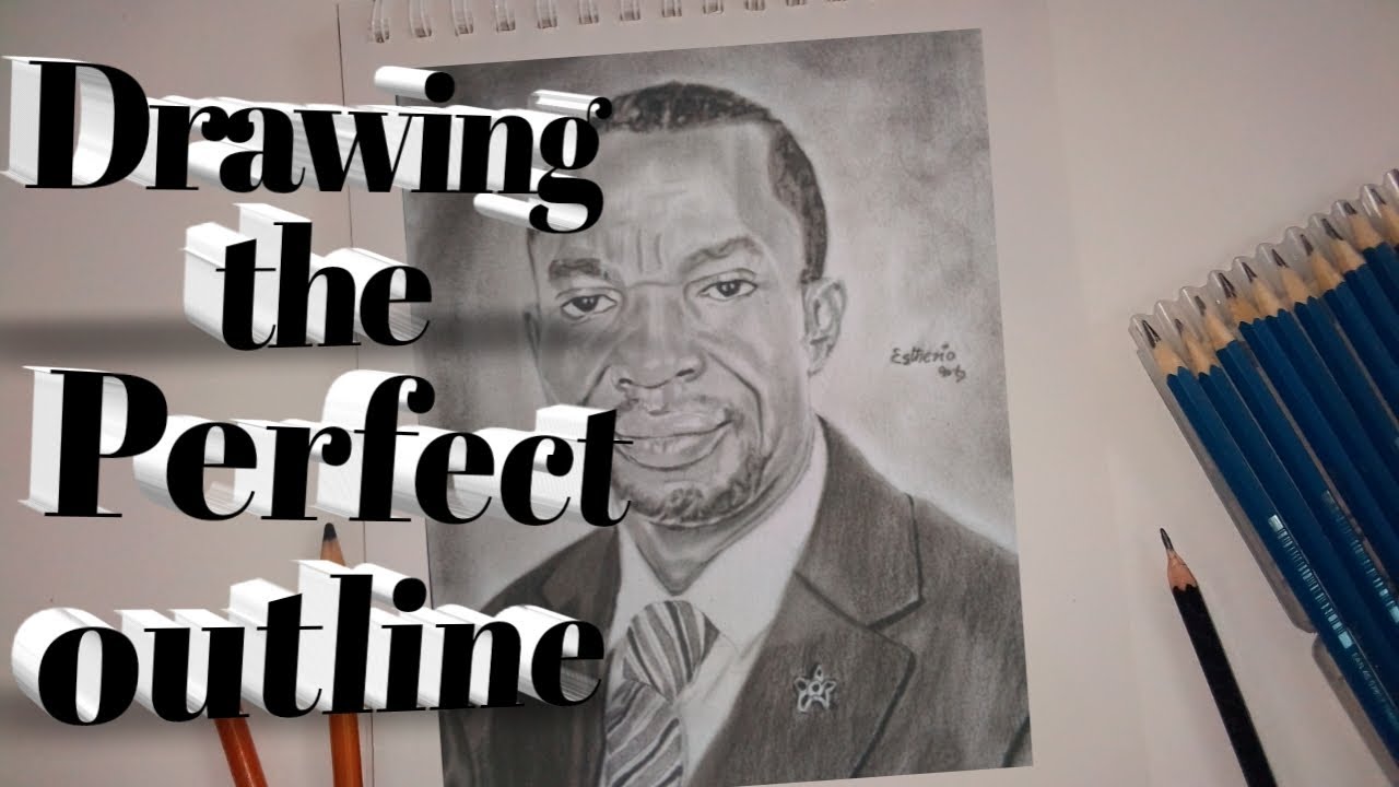 Drawing a perfect outline - YouTube
