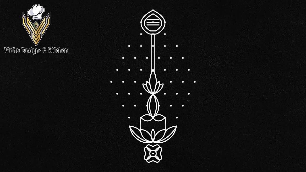 thaipusam Vel kolam | Murugaperuman kolam | Vell kolam with dots ...