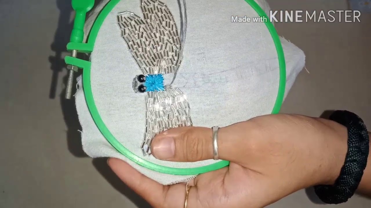 Hand embroidery for beginners. Easy and simple embroidery with stones ...