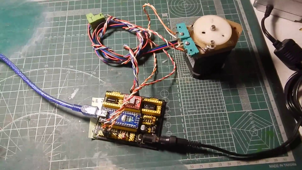 stepper motor and end-stop tester - YouTube