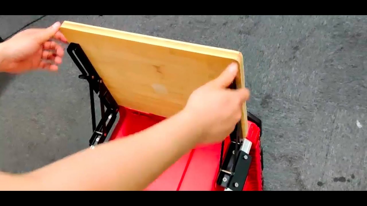 Milwaukee Toolbox Folding Table - YouTube