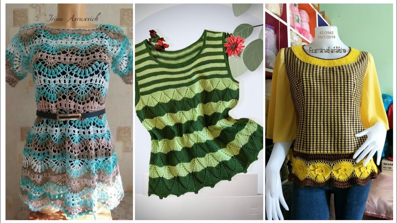 Ideas de tops de crochet muy modernos y cómodos - YouTube
