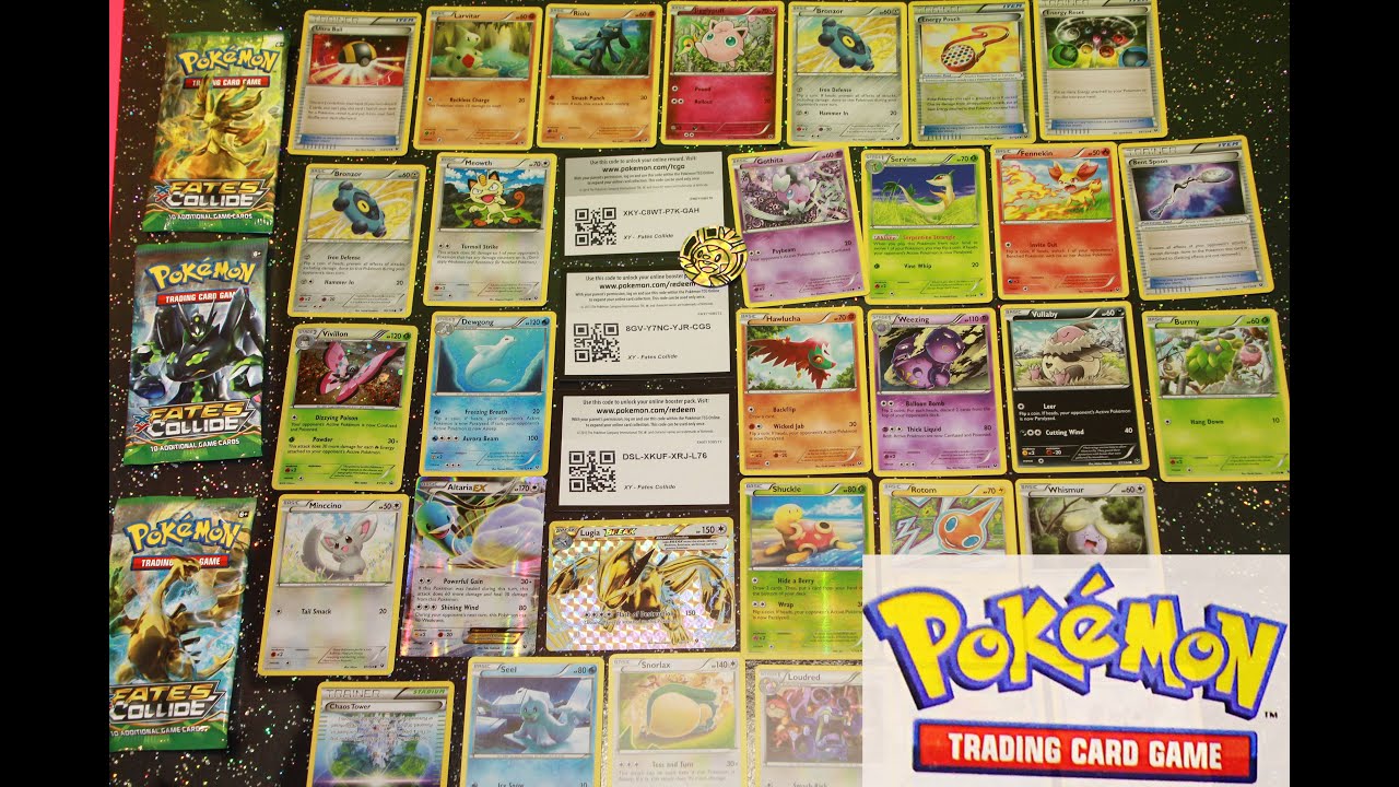 FREE Codes TCG Pokemon XY Trading Cards online go 30+ FATES Collide ...