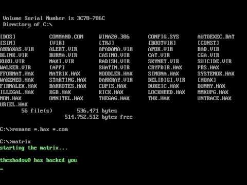 Joke Program (DOS): Matrix - YouTube