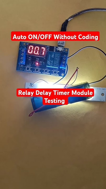 Relay Delay Timer Module Testing #electronics #shorts #ytshorts # ...