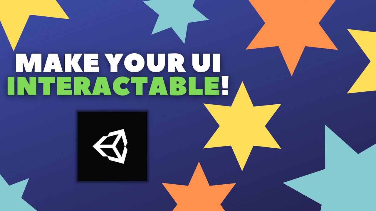 Make Your Ui Interactable Unitys Ui Tutorial Youtube 5485