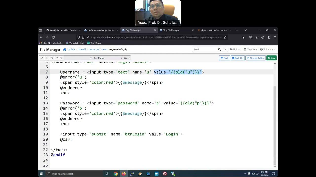 Week 4 Laravel Form Validation - YouTube