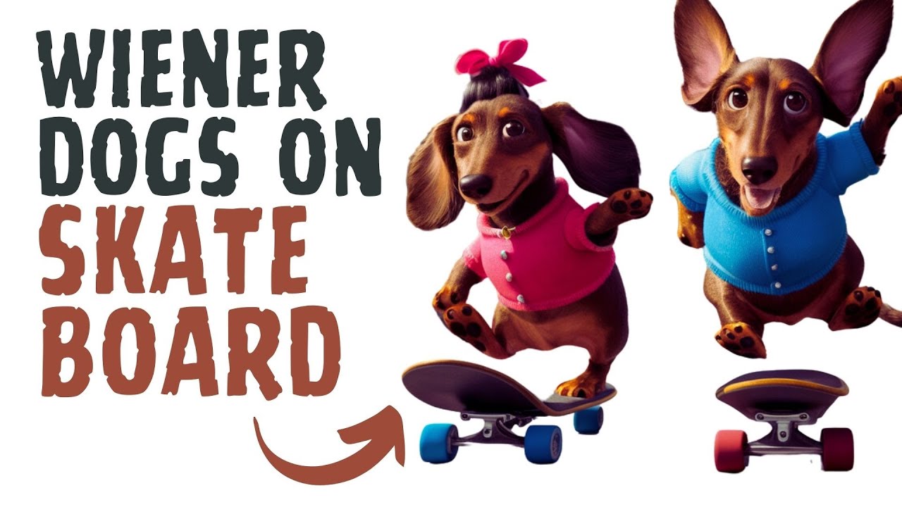 Wiener Dogs on Skateboard (Adventure of Kindness) | Learning Videos ...