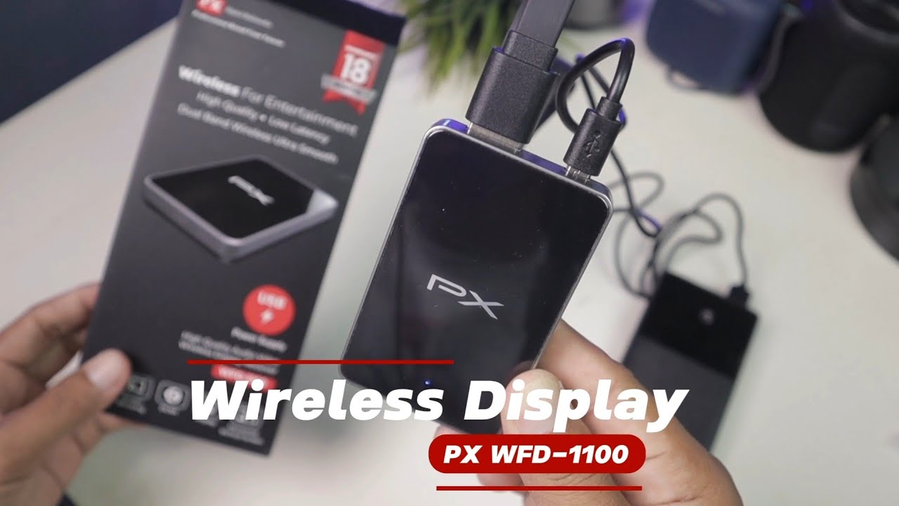 PX WFD-1100 Wireless HDMI Receiver Audio Video Display Mirroring | Cara ...