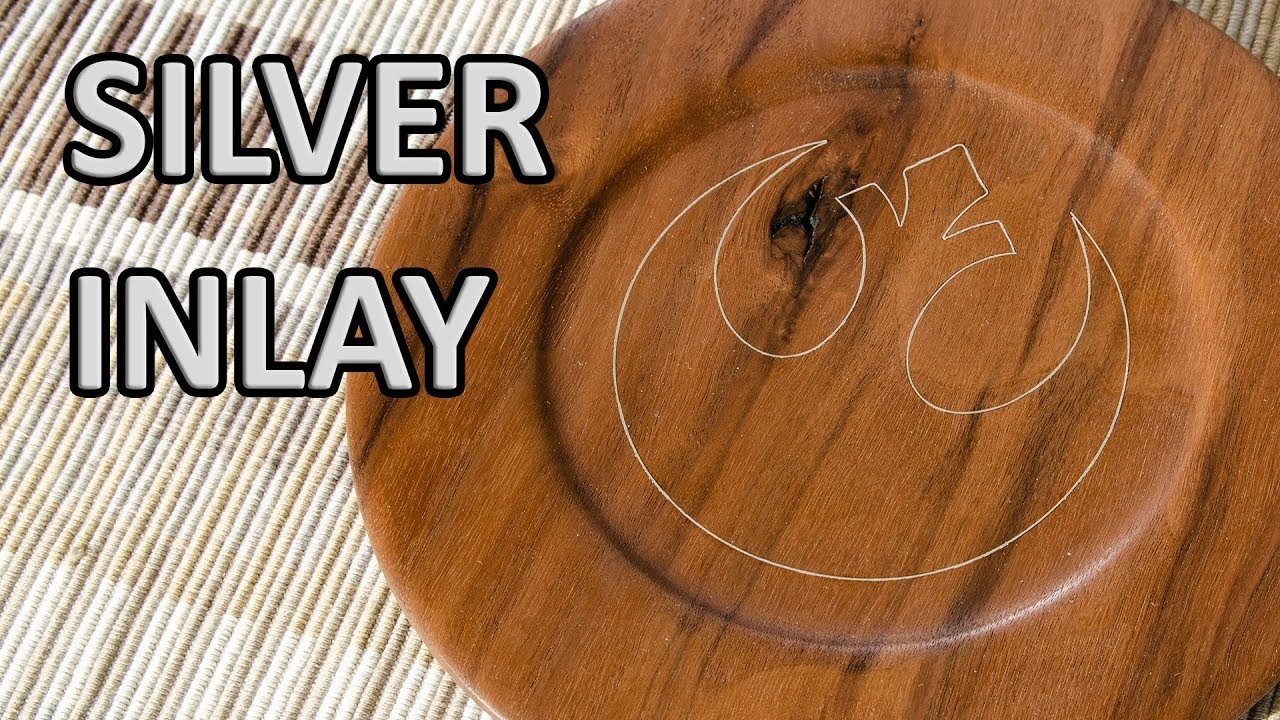 Add Silver inlay to woodturning - YouTube