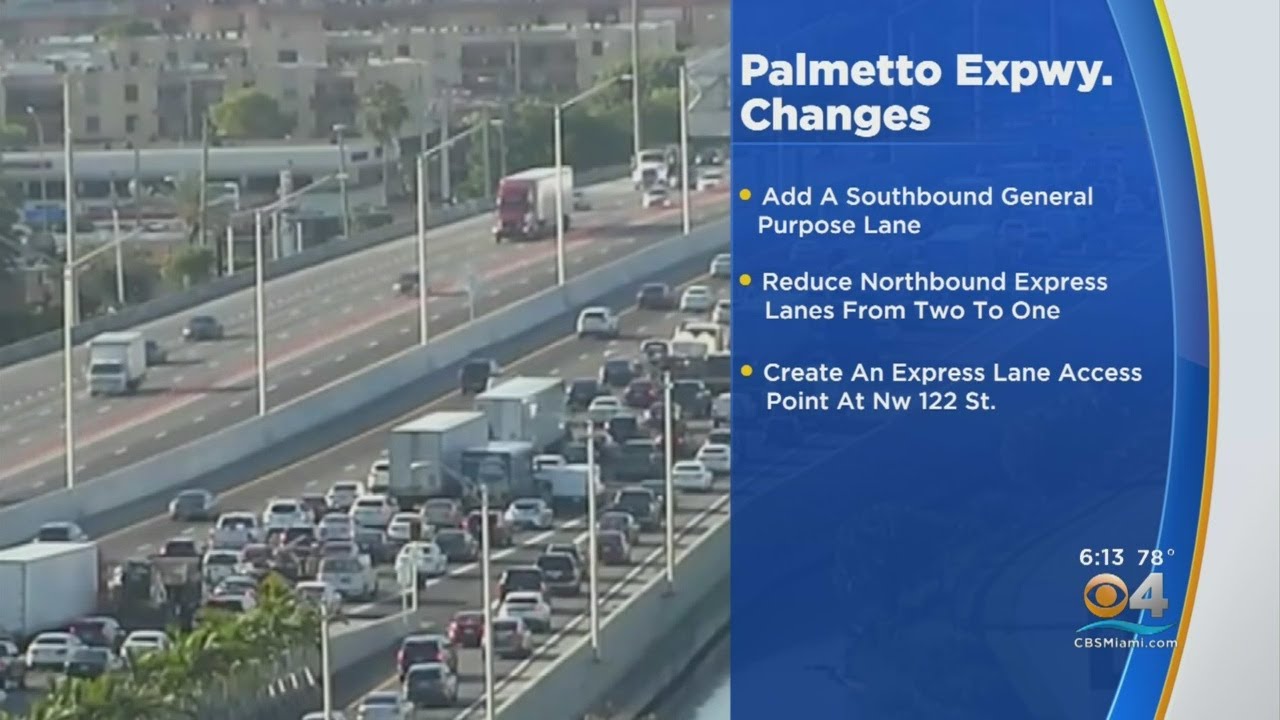 Plan To Ease Palmetto Expressway Traffic Congestion Revealed - YouTube