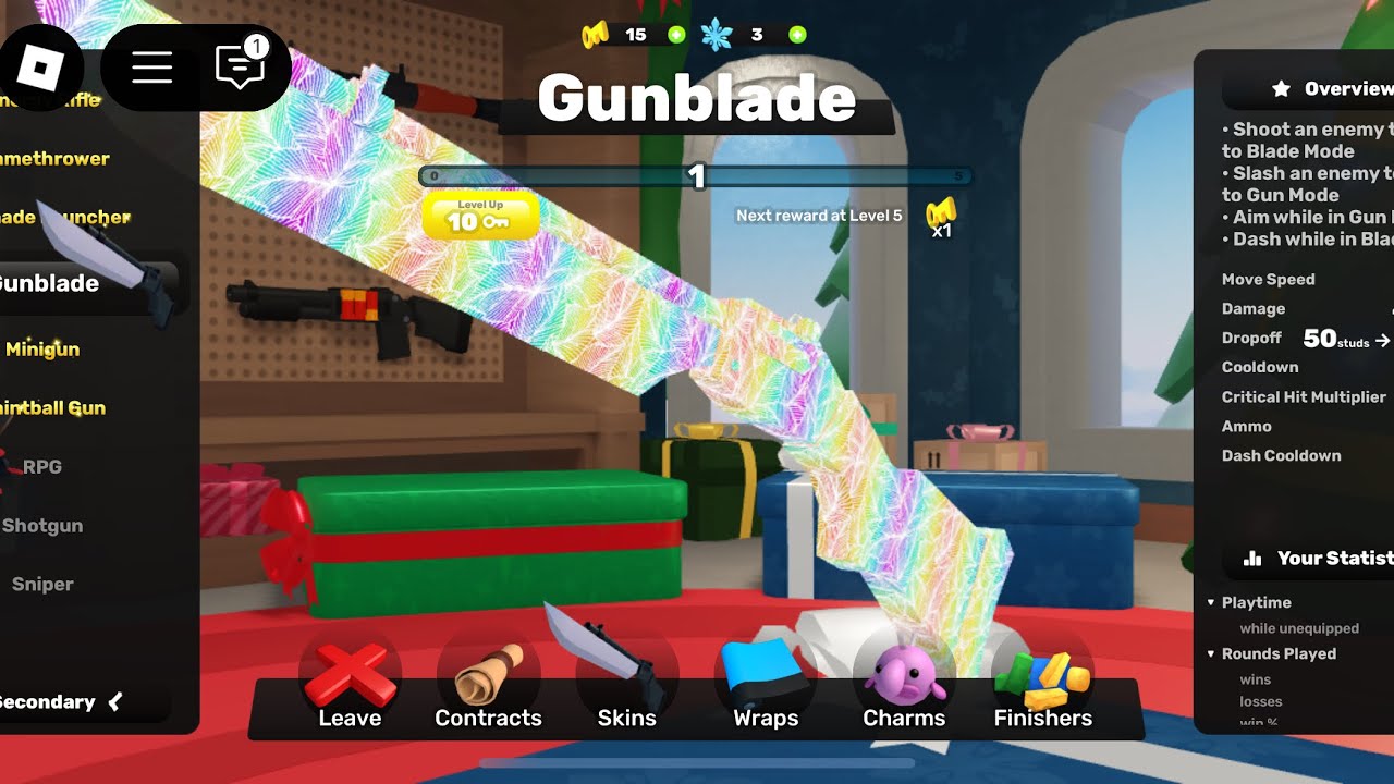 Playing with gunblade in rivals - YouTube