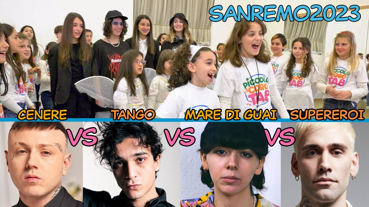 Cenere vs Tango vs Mare di guai vs Supereroi - Sanremo 2023 contest ...
