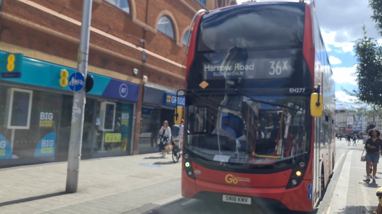 FRV. London Central Bus Route 36X: Peckham - Harrow Road, Elgin Avenue ...