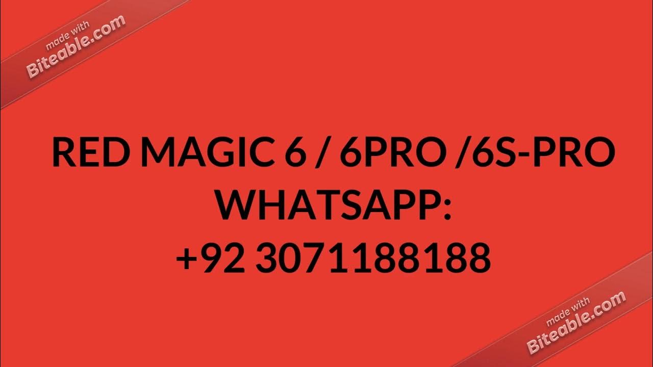 zte nubia red magic 6 / 6pro / 6spro imei repair - YouTube