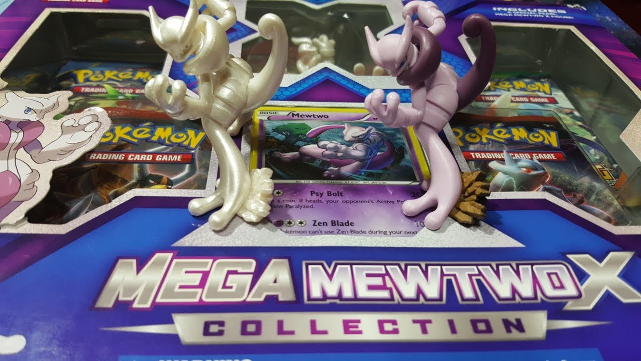 Pokemon Pearl Edition Mega Mewtwo X Collection Box Opening - YouTube